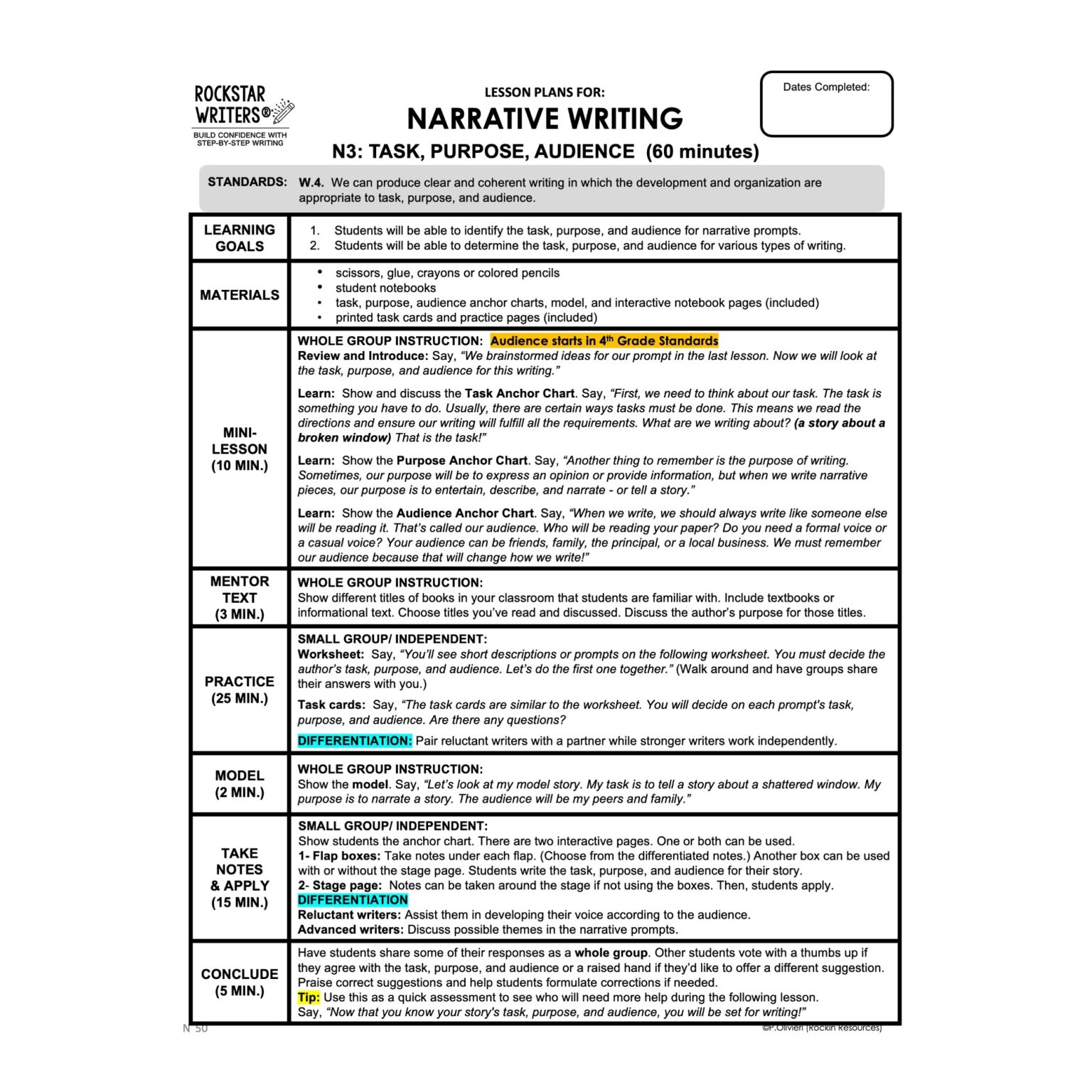 Rockstar Writers® – Build confidence with step-by-step writing